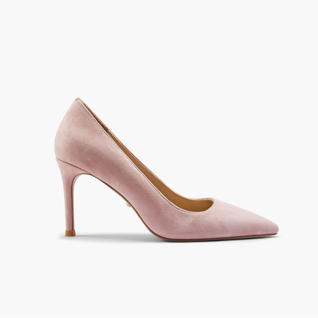 Petite Size Pink Suede Classic Party Pumps by MIZCHI Pretty Small Shoes