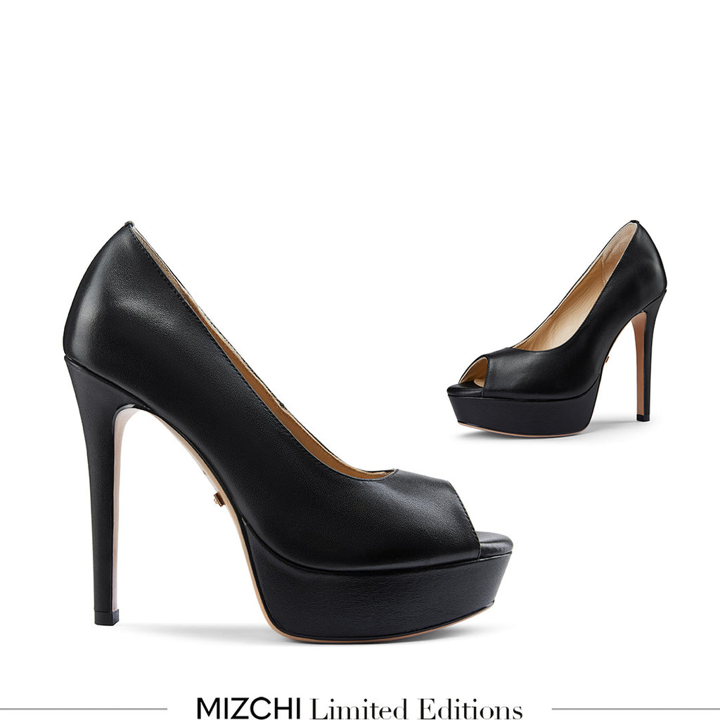 Biarritz - Opentoe Platform Heels by MIZCHI Pretty Small Shoes