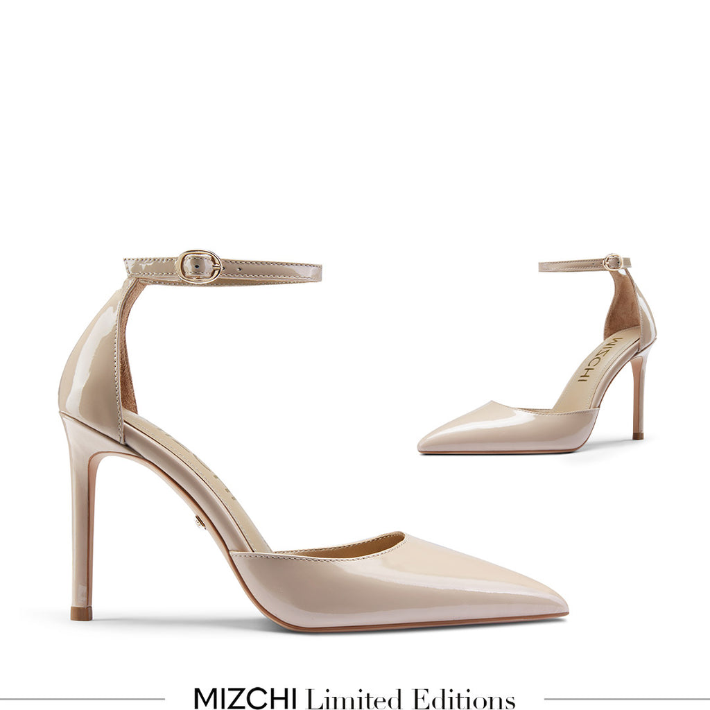 Petite Size Classic Ankle Strap Pumps by MIZCHI Pretty Small Shoes