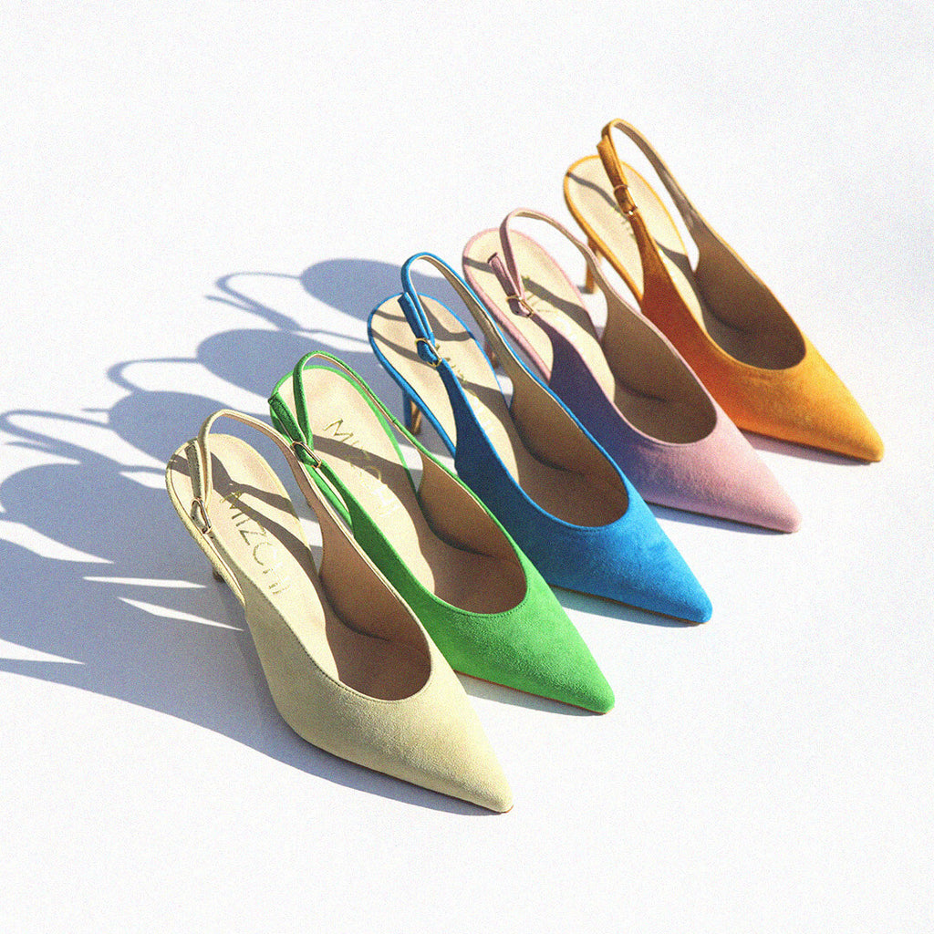 *UK size 1 - GOYA - pink, 7cm heels by MIZCHI Pretty Small Shoes