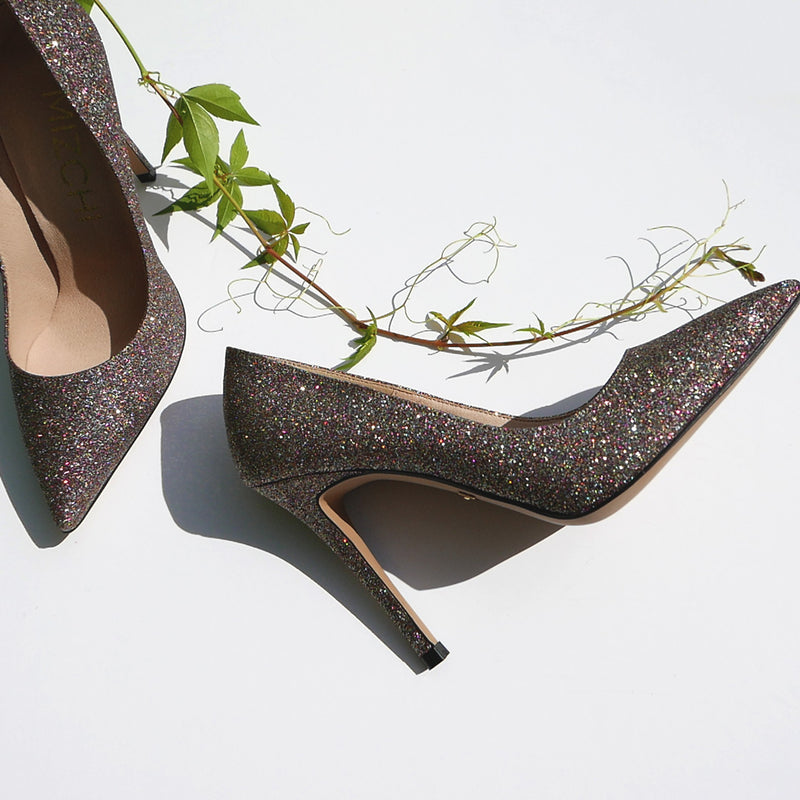 *UK size 2.5 - BALENO - multisand, 7cm heels by MIZCHI Pretty Small Shoes