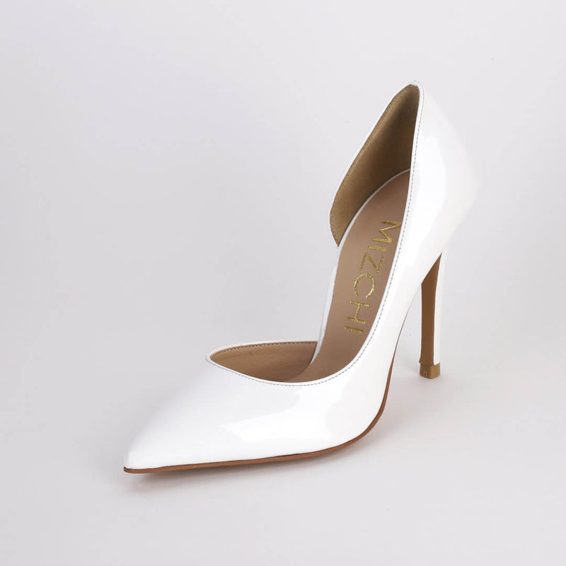 *UK size 3 - NEW DEWEY - white, 9cm heels by MIZCHI Pretty Small Shoes