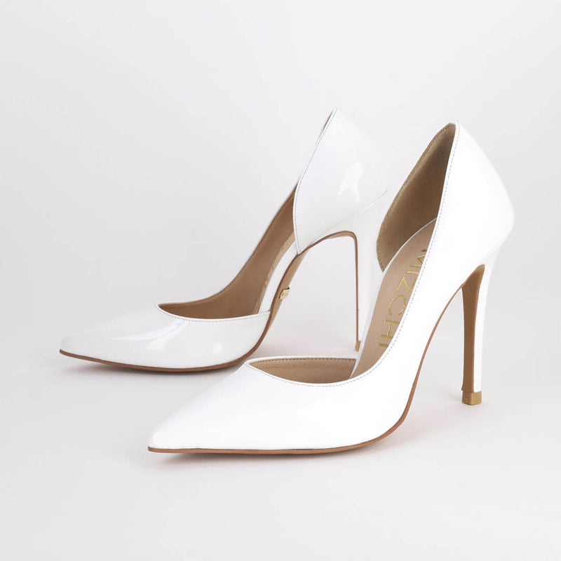 *UK size 3 - NEW DEWEY - white, 9cm heels by MIZCHI Pretty Small Shoes